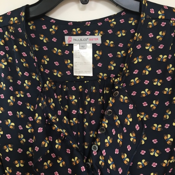 Paul & Joe | Dresses | Pauljoe Sister Floral Ruffle Dress Size 42 M ...